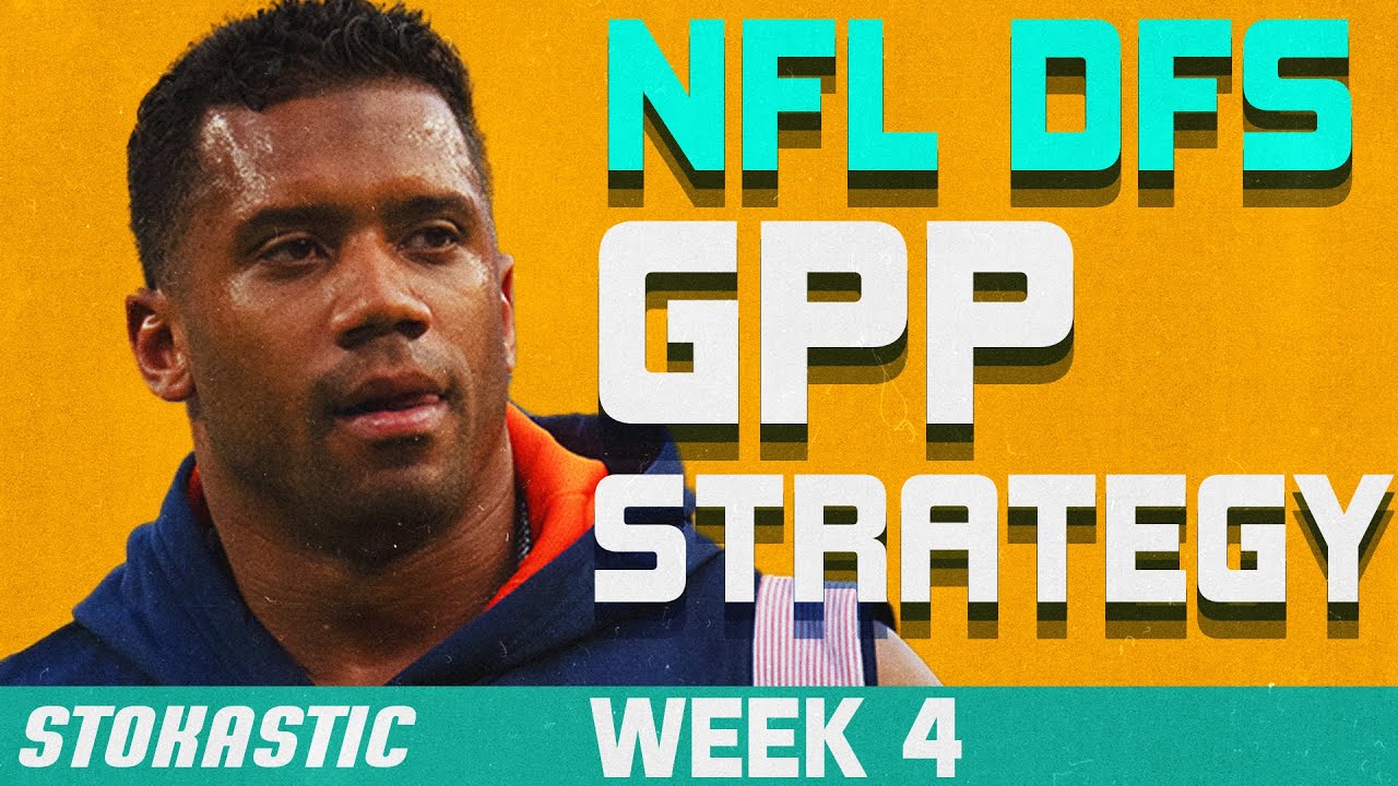Nfl Dfs Tournament Strategy Week 4 Nfl Dfs Picks Youtube