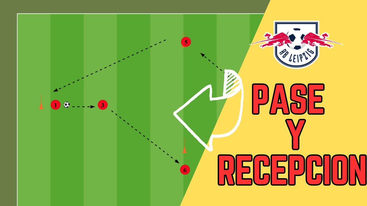 EJERCICIO DE PASE Y RECEPCION EN FUTBOL // EJERCICIOS PARA PASES - YouTube