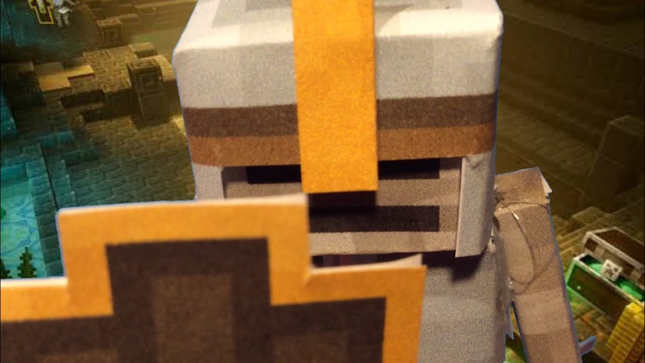 Minecraft dungeons papercraft - YouTube