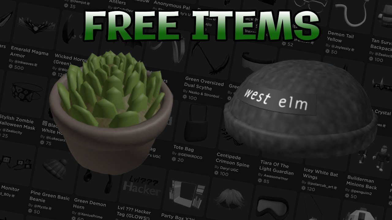 GET THESE FREE ROBLOX WEST ELM ITEMS NOW - YouTube