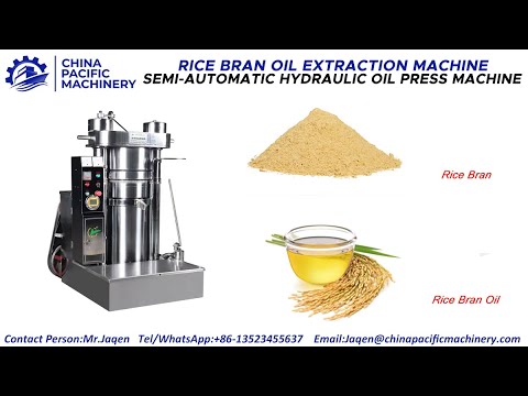 Rice Bran Hydraulic Oil Press Machine|Oil Expeller|Edible Oil ...