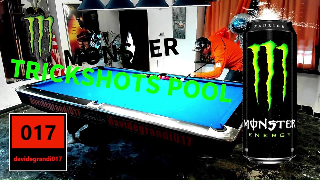 TRICKSHOTS POOL MONSTER by davidegrandi017 #billiards #pool #trickshots ...
