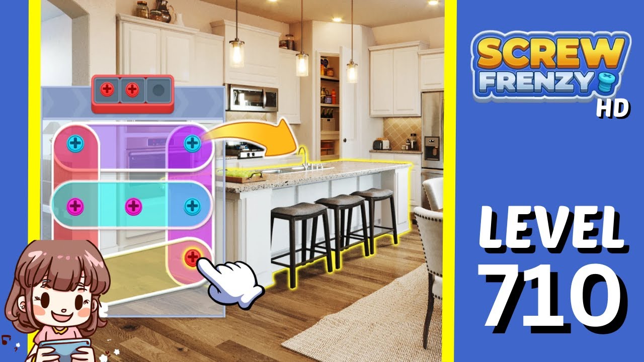 Screw Frenzy Level 710 Solution Walkthrough - YouTube