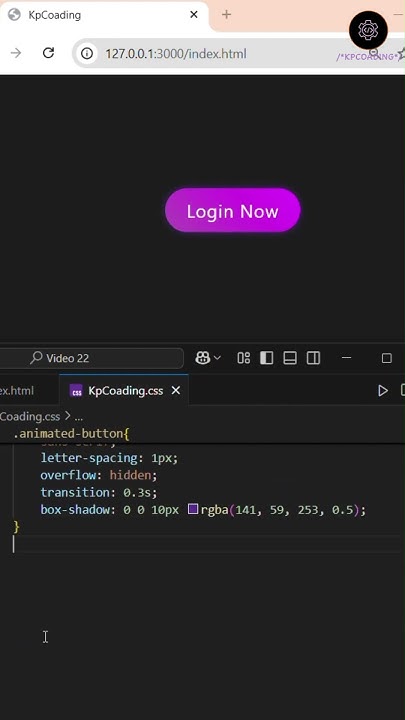 "CSS Animated Button with Light Effects | HTML & CSS Tutorial 🔥" #shotrs #htmlcss#css# ...