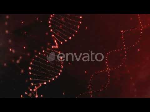 DNA Rotation From Hexadecimal Code | Motion Graphics - Envato elements ...