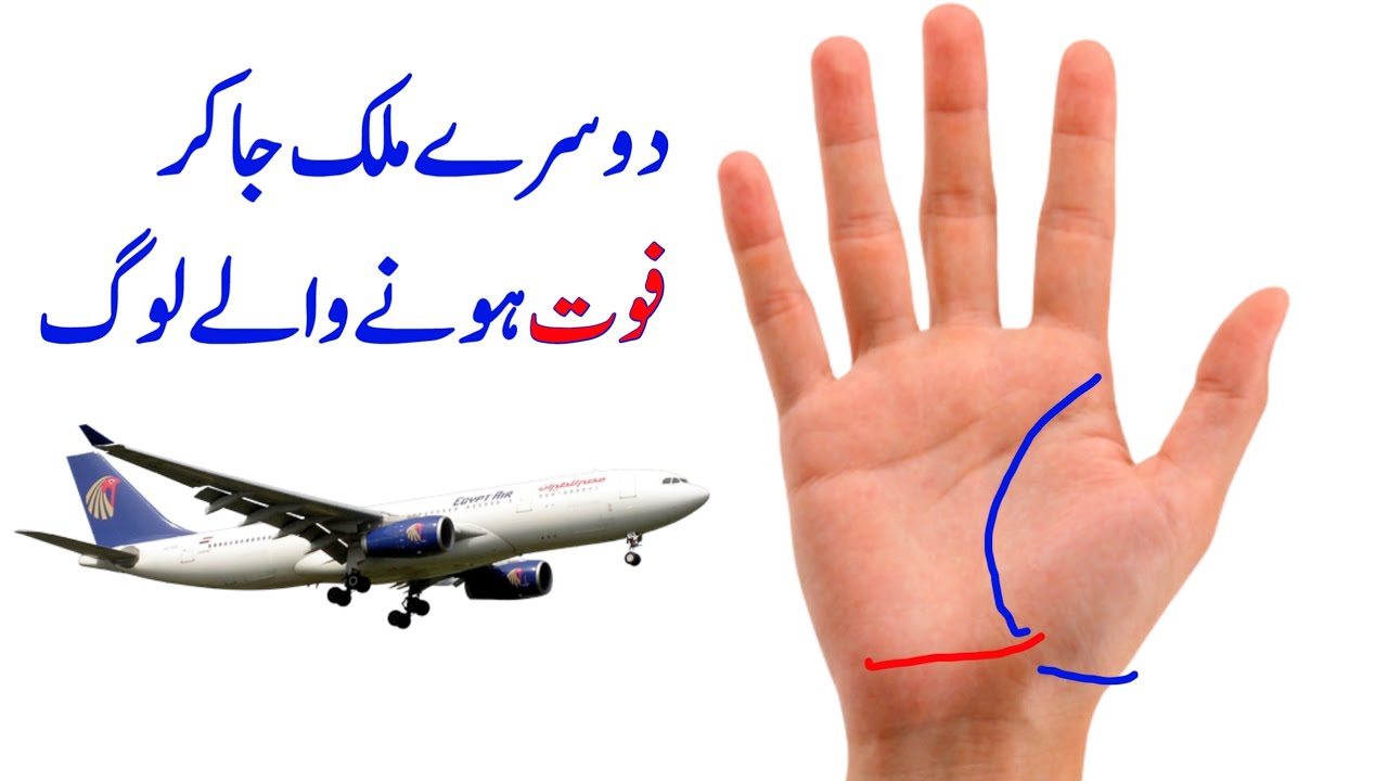 Death Line on Palm|death in other country sign in Palmistry - YouTube