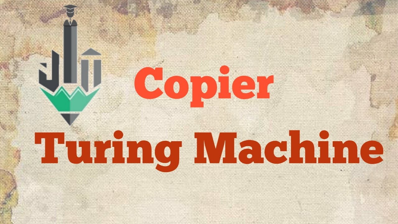 Turing Machine || Copier with example - YouTube