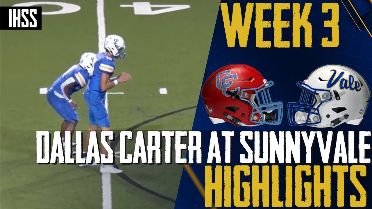Dallas Carter at Sunnyvale - 2023 Week 3 Football Highlights - YouTube