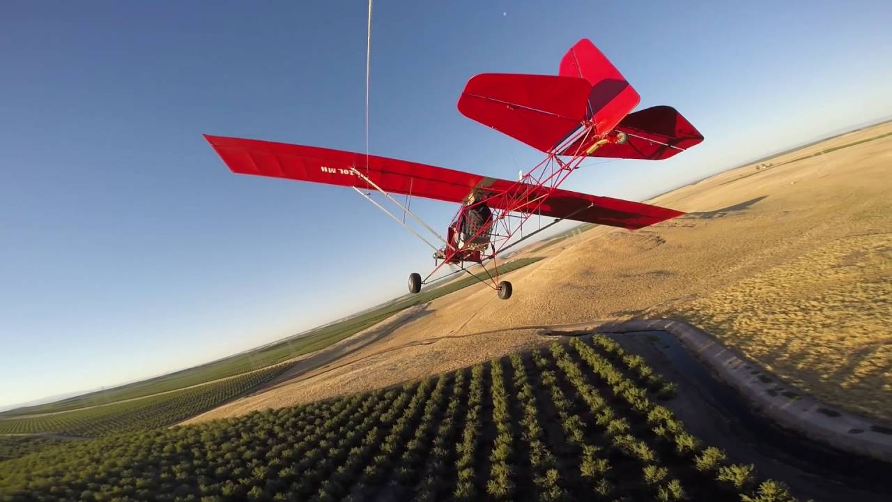 Ultralight Flying Legal Eagle XL with Chase Cam and Gopro on Calm Day ...