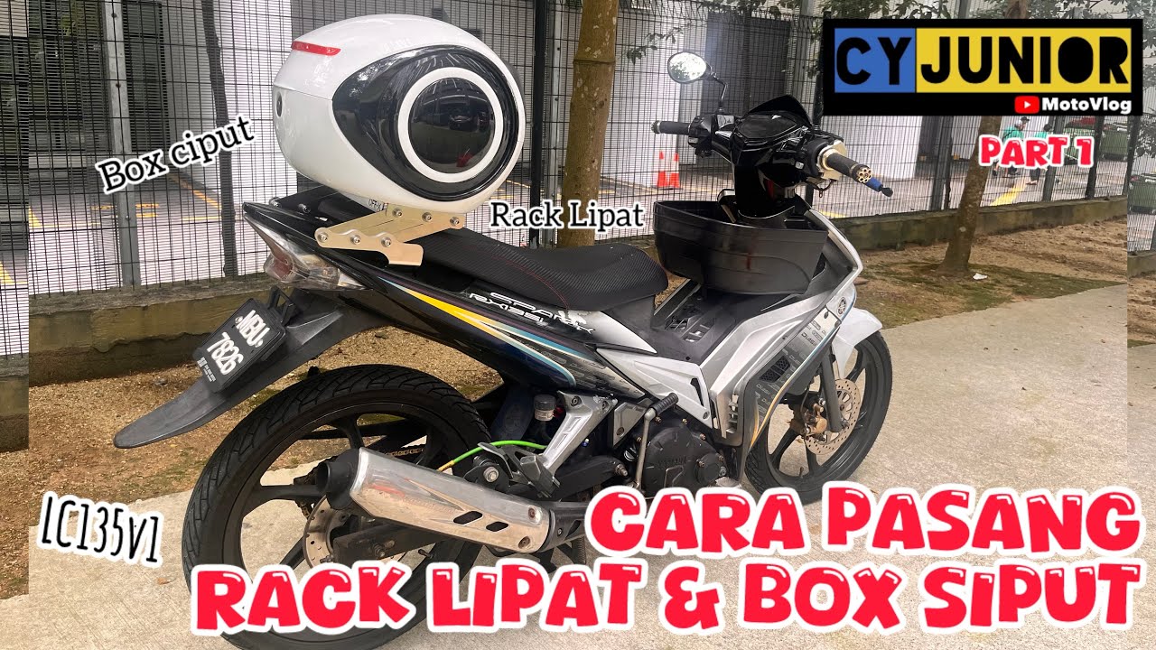 068# Cara Pasang Rack Lipat dan Box Siput | LC135v1 | part1 - YouTube