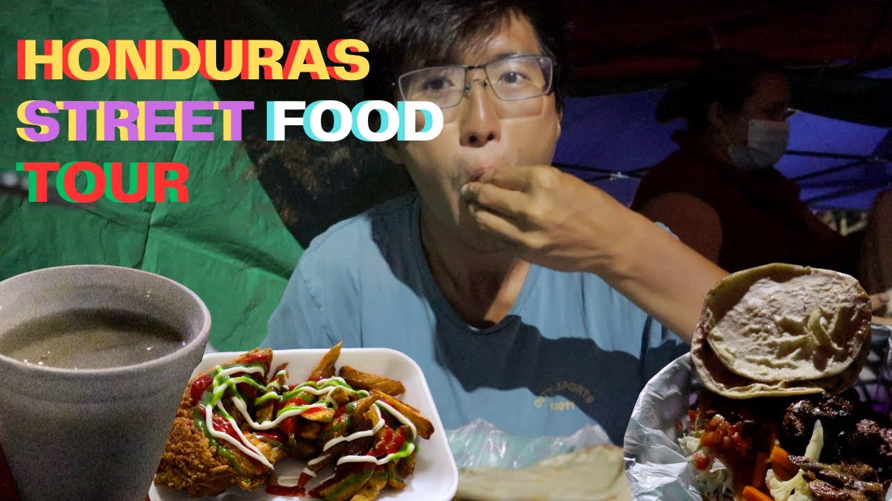 HONDURAN STREET FOOD TOUR: COPAN! INSANE BBQ, Fried Chicken and Atole ...
