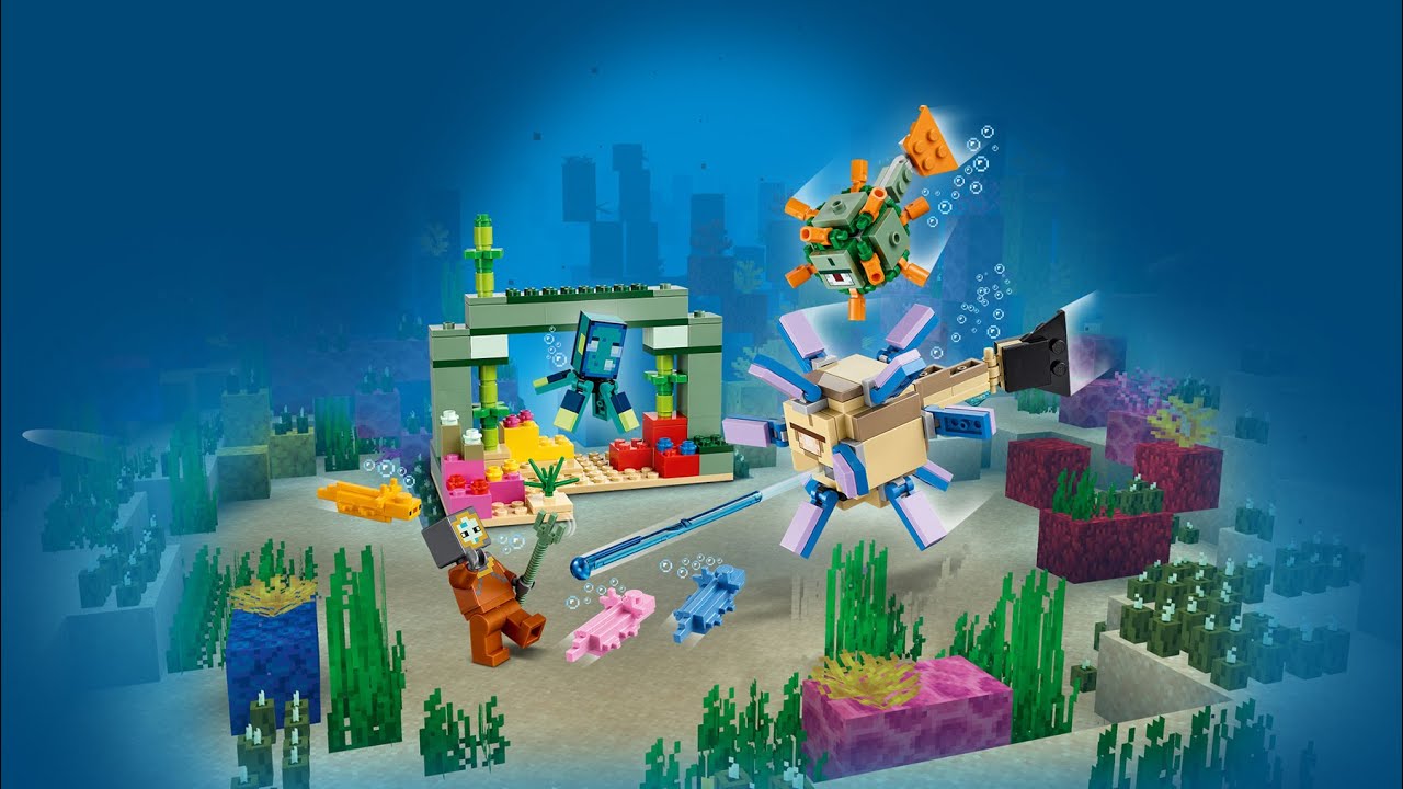 LEGO Minecraft™ The Guardian Battle - 21180 | 360° - YouTube