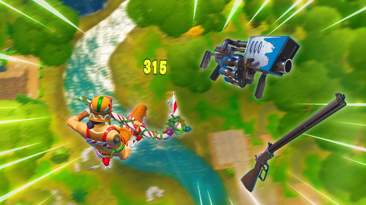 We hit the most COMPLEX TRICKSHOTS on Fortnite *NEW AIMBOT RIFLE* (Road ...