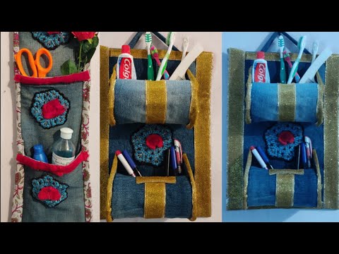 DIY convert/ old Jeans Ideas! Best Out of Wast || Old Clothes Reuse ...