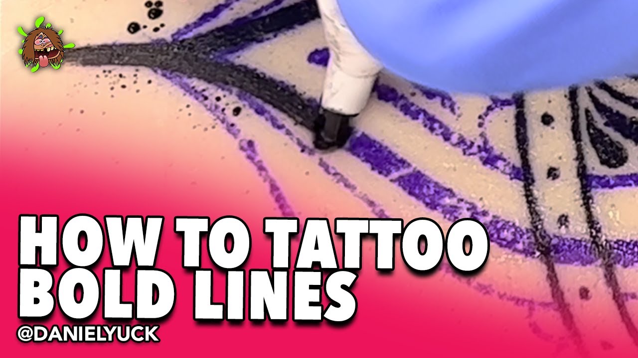 Tattooing 101-How To Pull Bold Tattoo Lines - YouTube