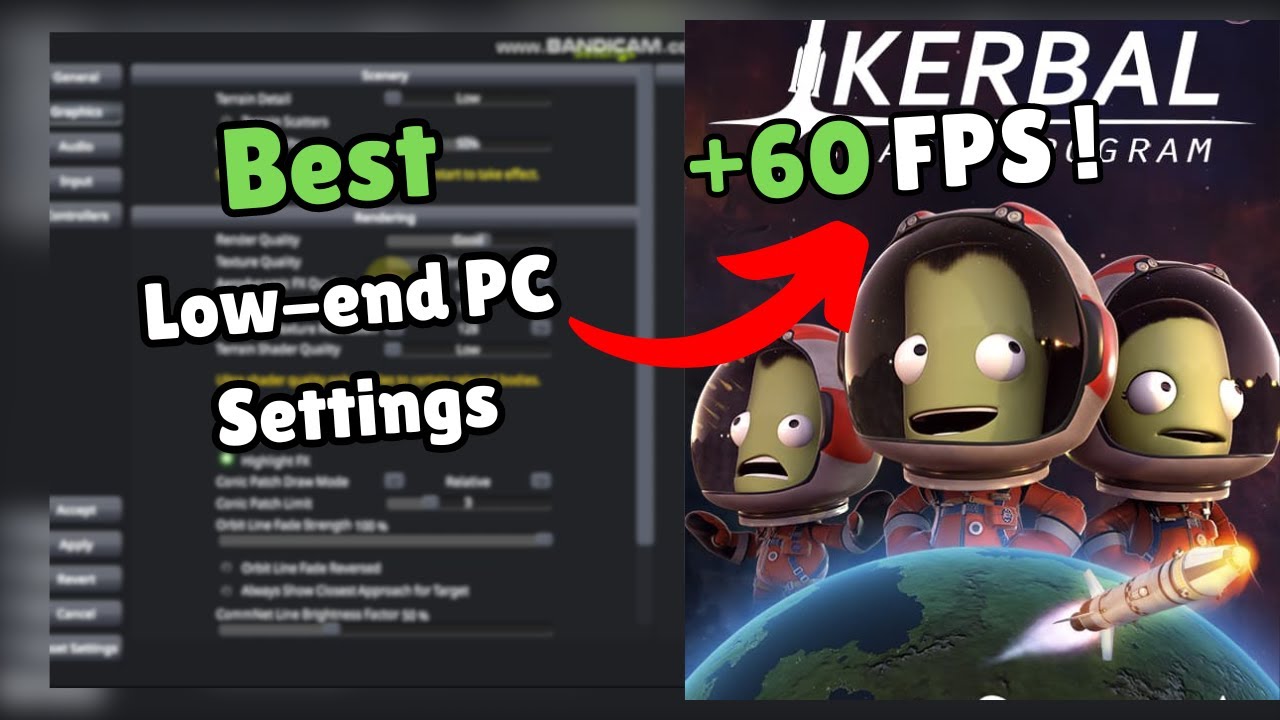 KSP Low Graphics Settings 60+ FPS! - YouTube