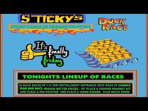 Sticky's Friday Random Giveaway Duck Races 12/08/23.. Contenders ...