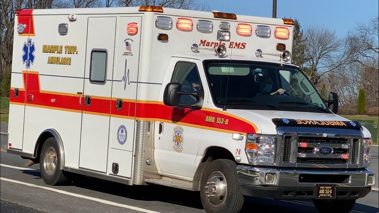 Marple Township Ambulance Corps Ambulance 153B Responding 11-29-20 ...