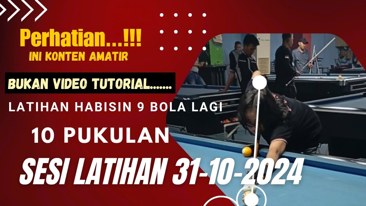 latihan habiskan bola lagi setelah latihan perbaikan strokes. sesi ...