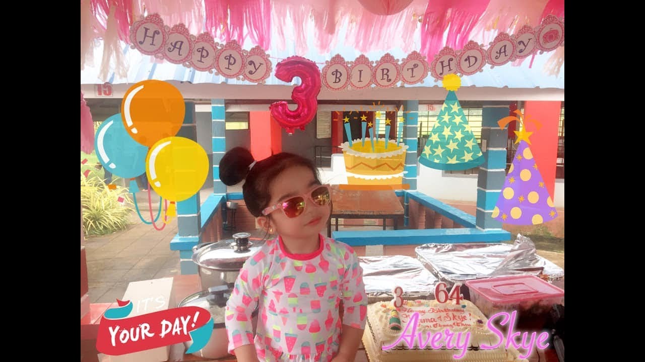 3rd Birthday of Avery Skye in the Philippines || part1 - YouTube