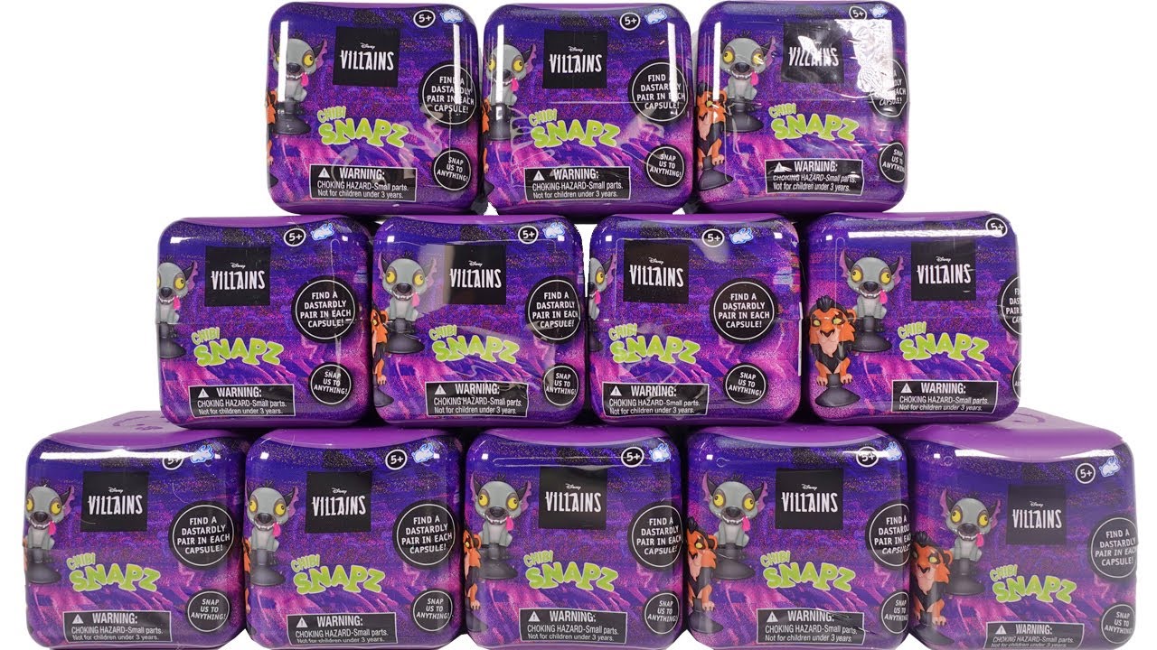 Disney Villains Chibi Snapz Blind Boxes Unboxing Review - YouTube