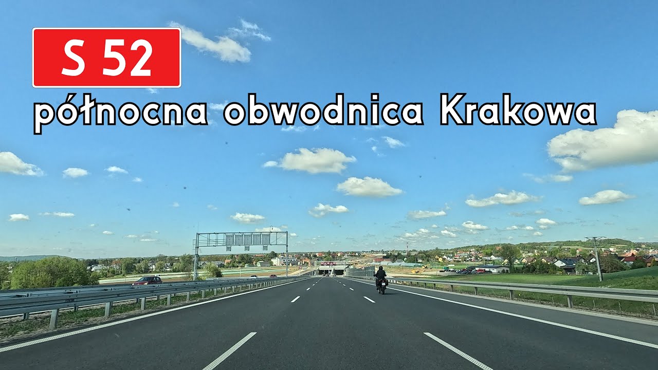 S52 północna obwodnica Krakowa - YouTube