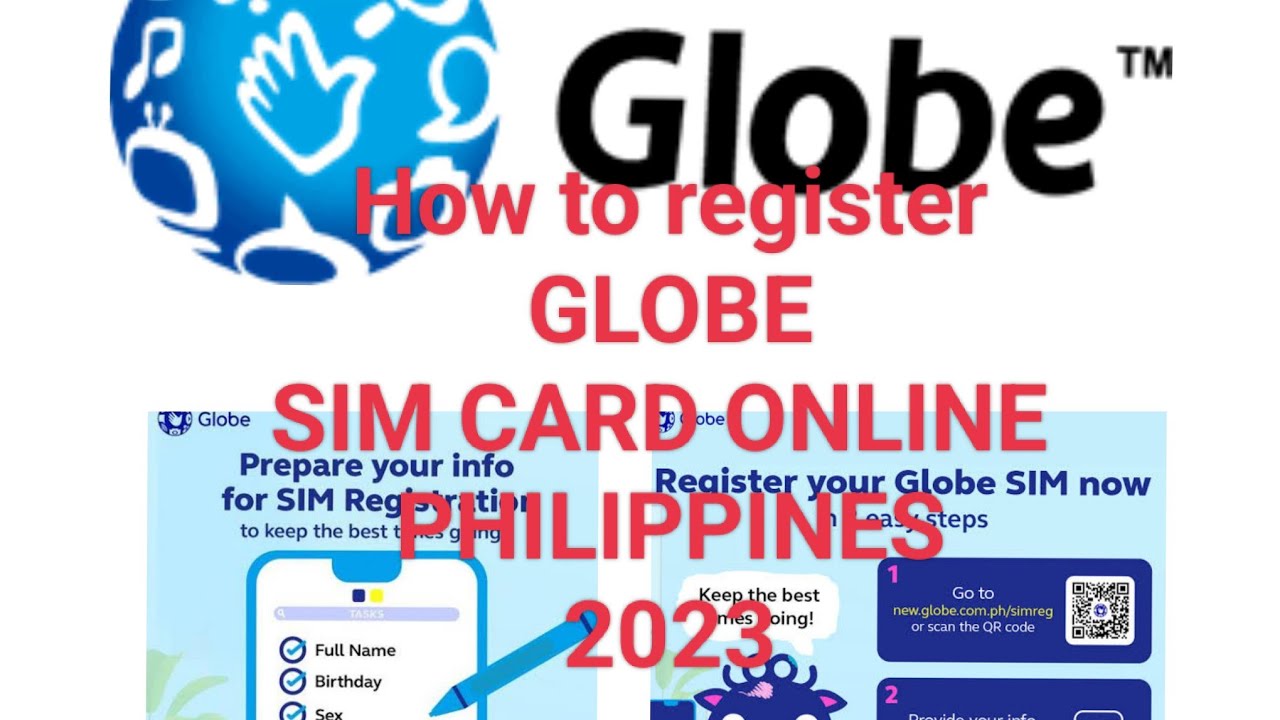 Paano mag register ng Globe Sim How to register Globe Sim using android ...