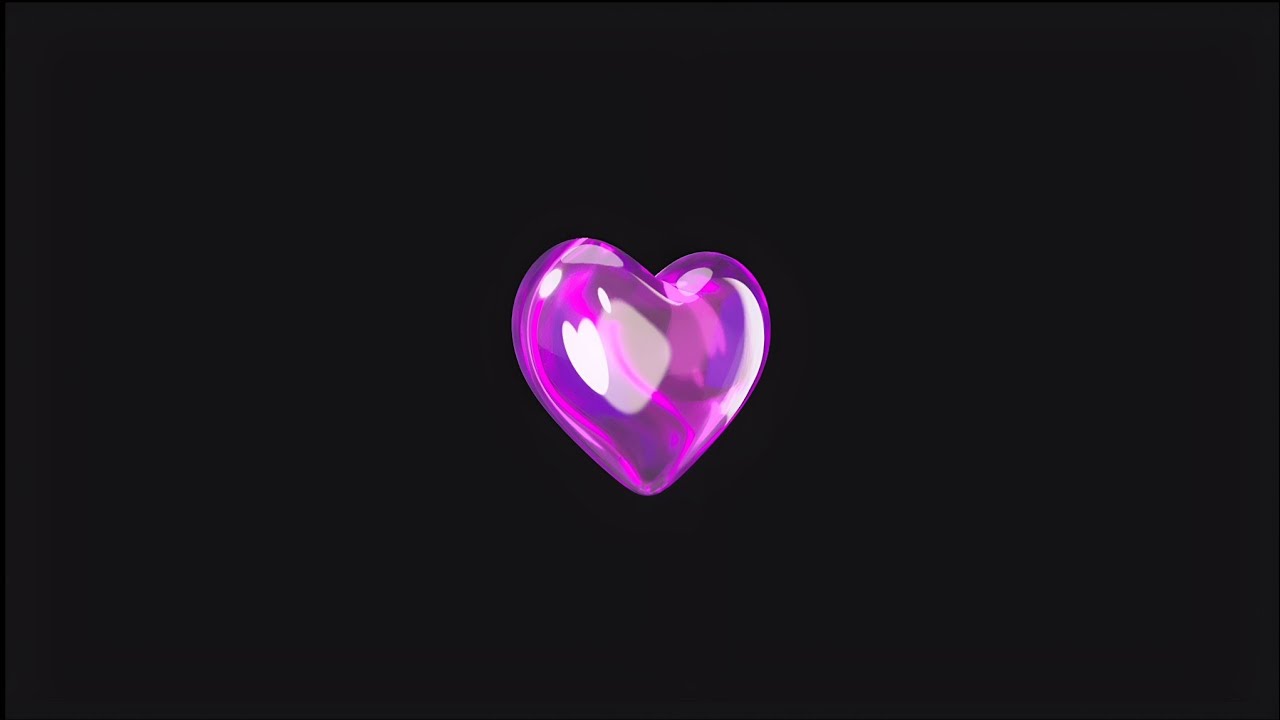 3D heart effect black screen | Black screen heart 4k video - YouTube
