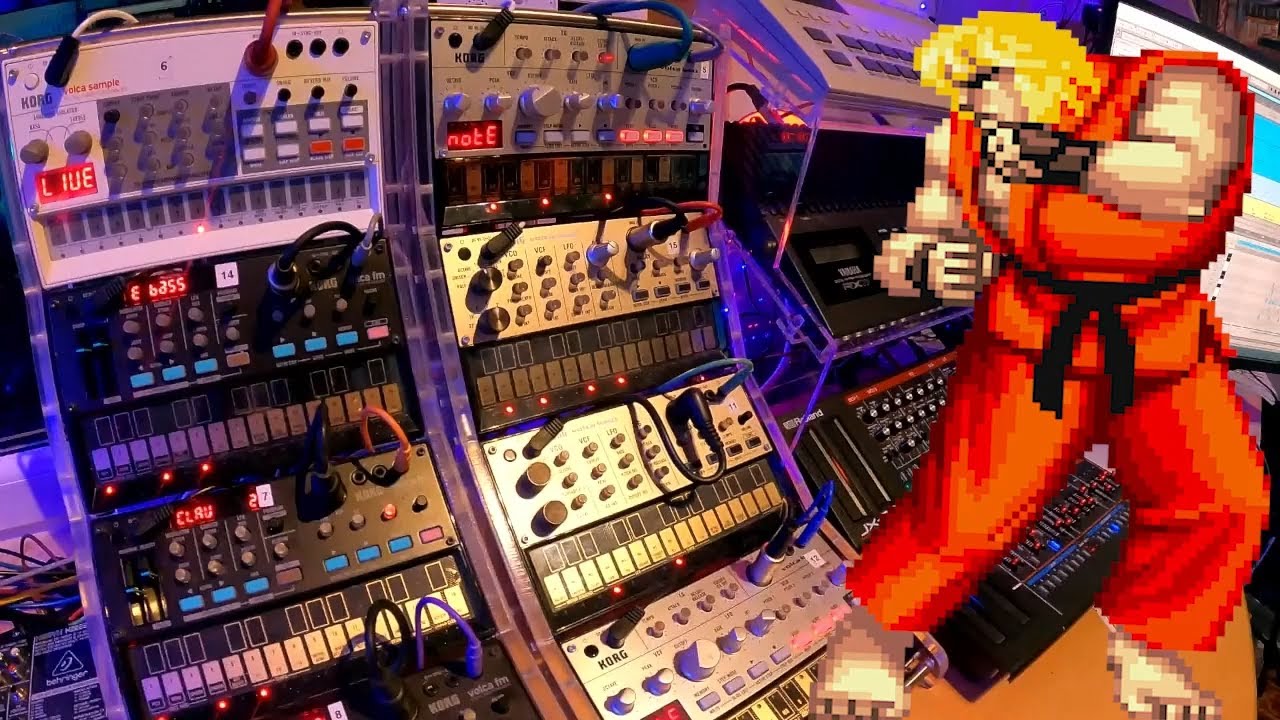 Street Fighter 2 - Ken Theme on Korg and Roland Synths - YouTube