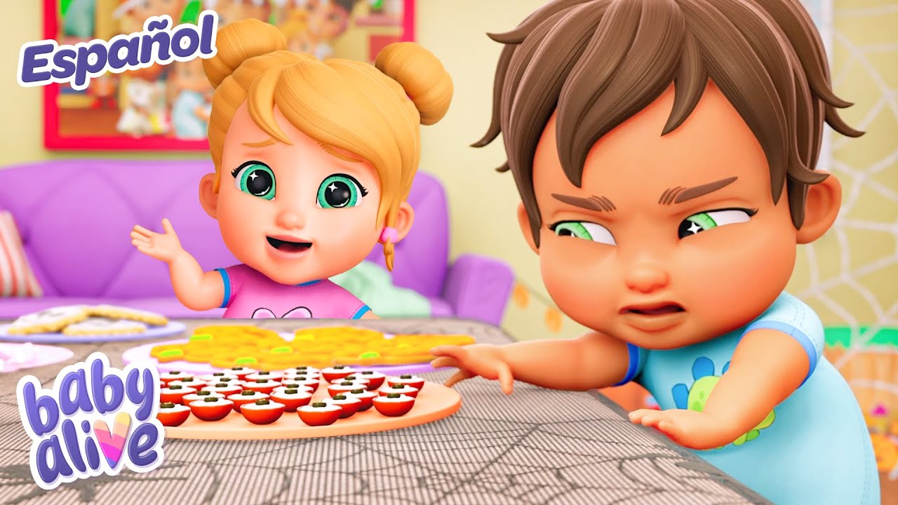 ¡Qué rico! Bebé Quiere los Dulces 🧁🕸️ Baby Alive en Español ⭐️ ...