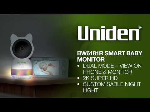 Uniden - Super HD.. 2-in-1 Smart Baby Monitor  - BW6181R Series