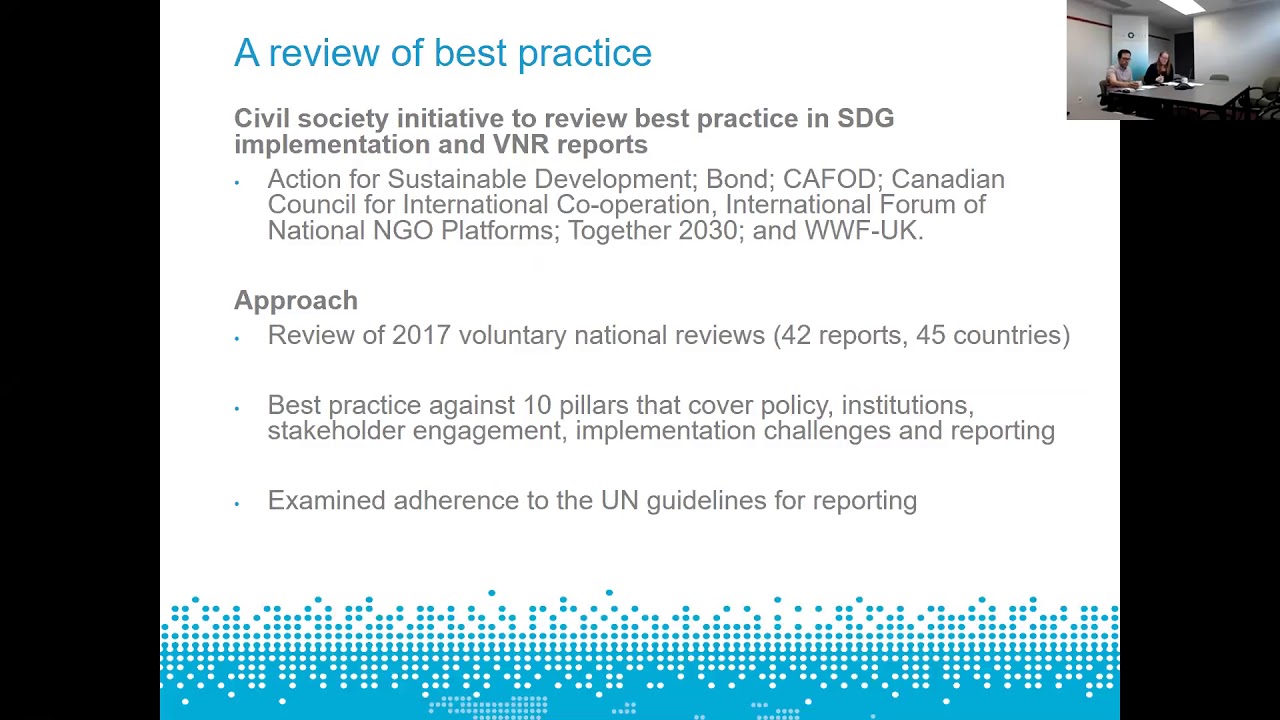 VNR report 2017 “Progressing National SDG Implementation” 2nd Edition - YouTube