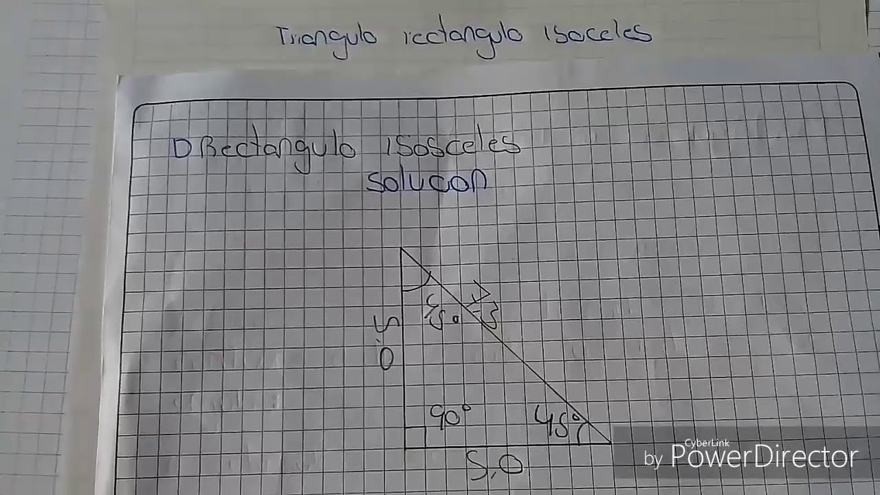 Triángulo rectángulo isósceles - YouTube