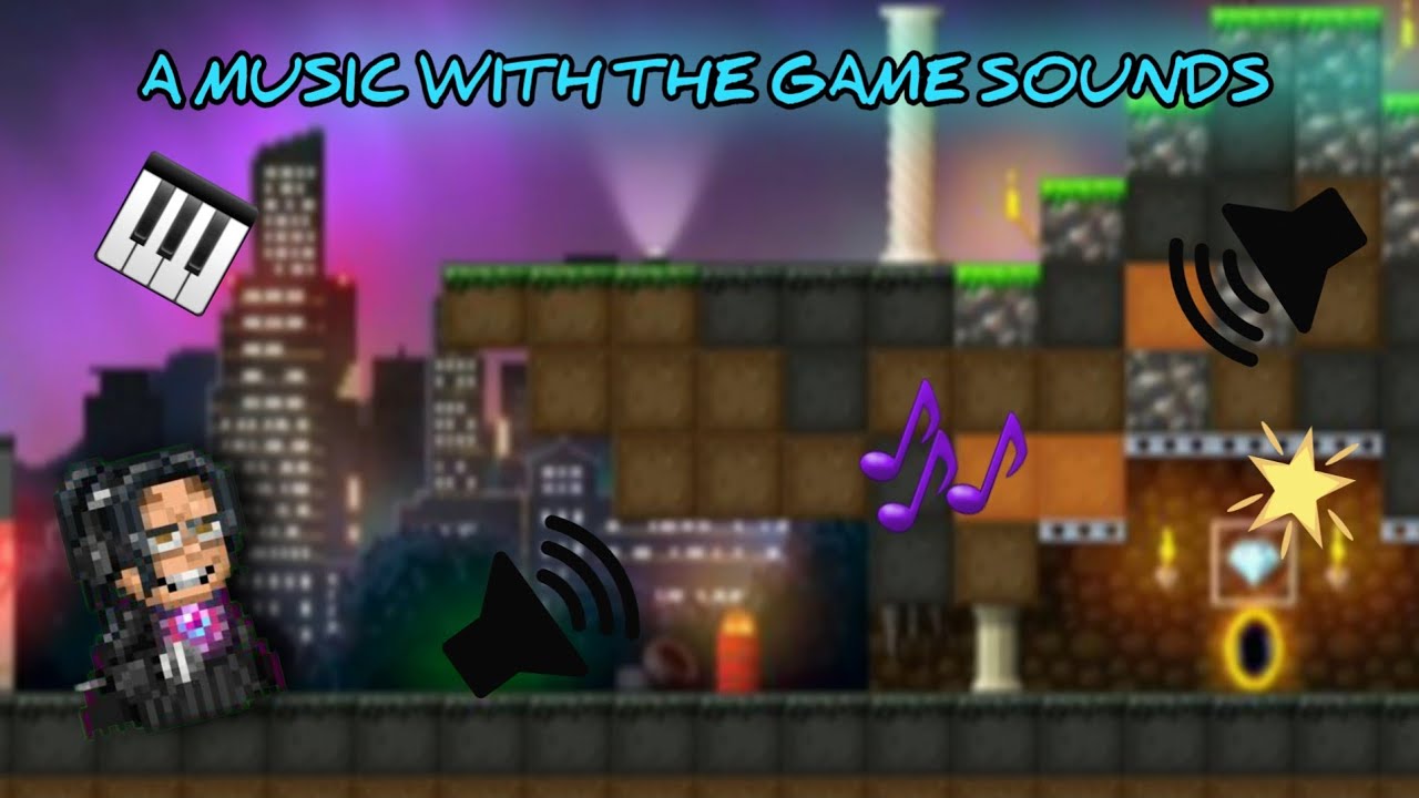 Pixel Worlds - I MADE A MUSIC WITH THE GAME SOUNDS - YouTube