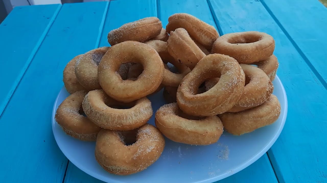 Cómo Hacer DONAS FRITAS en GRASA Casera Esponjosa, Suave sin LEVADURA ...