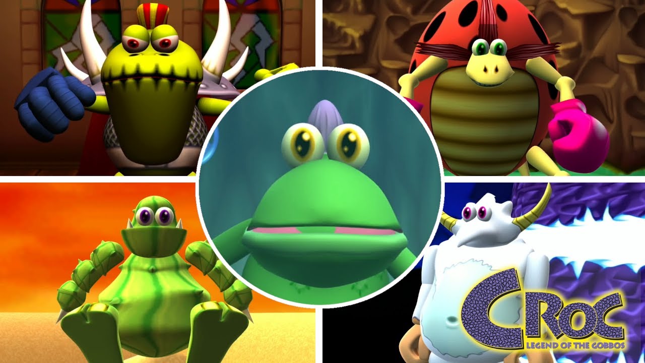 Croc: Legend of the Gobbos HD Remaster All Bosses & Ending - YouTube