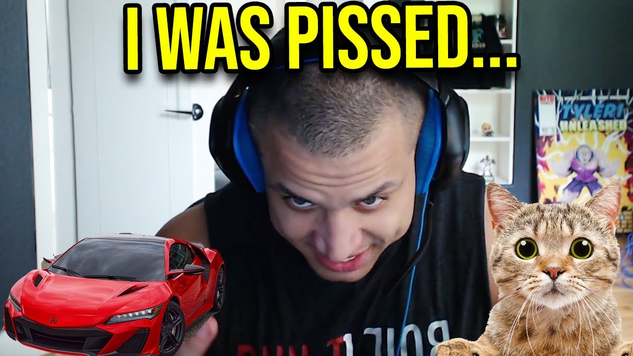 Cat Ruins Tyler1's New Car.. - YouTube