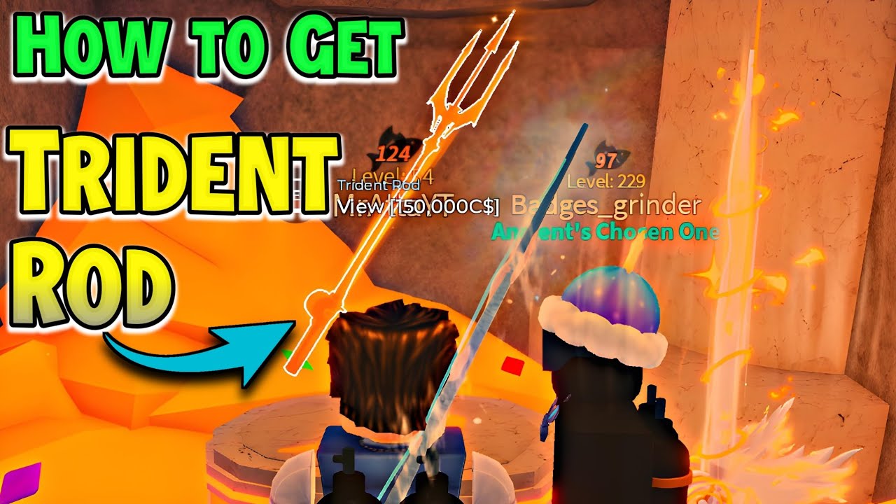 HOW TO GET TRIDEN ROD IN FISCH ROBLOX! GET TRIDENT ROD - YouTube