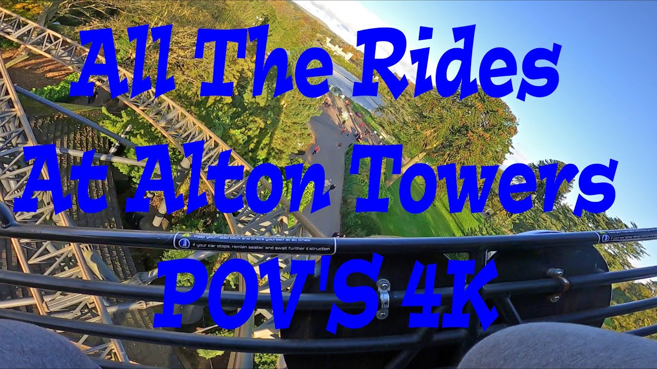 All The Rides At Alton Towers POV's 4K - YouTube