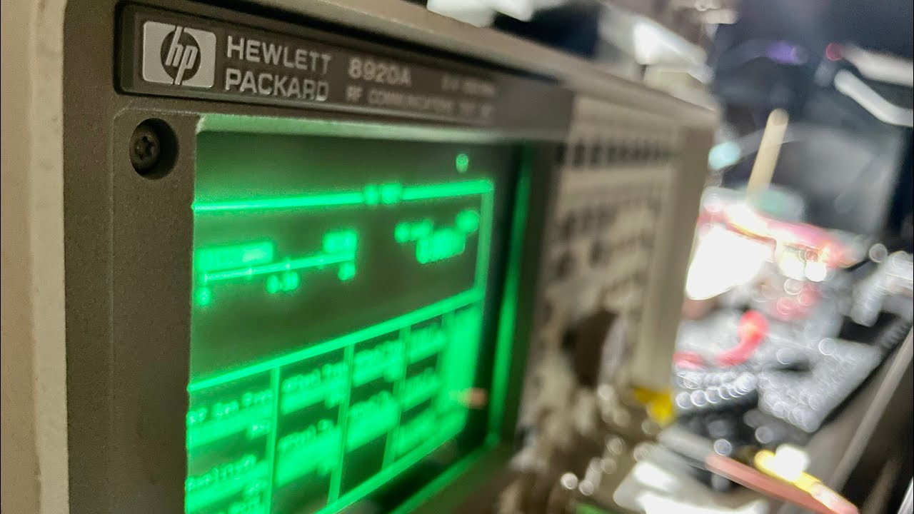 HP 8920A - Como ver as "opçōes" instaladas (muito fácil) - YouTube