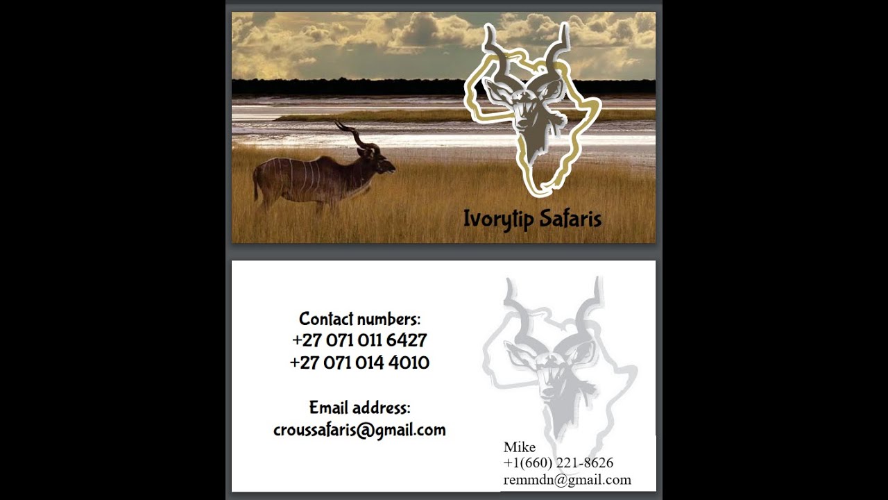 Hunting With Ivory tip Safaris - YouTube