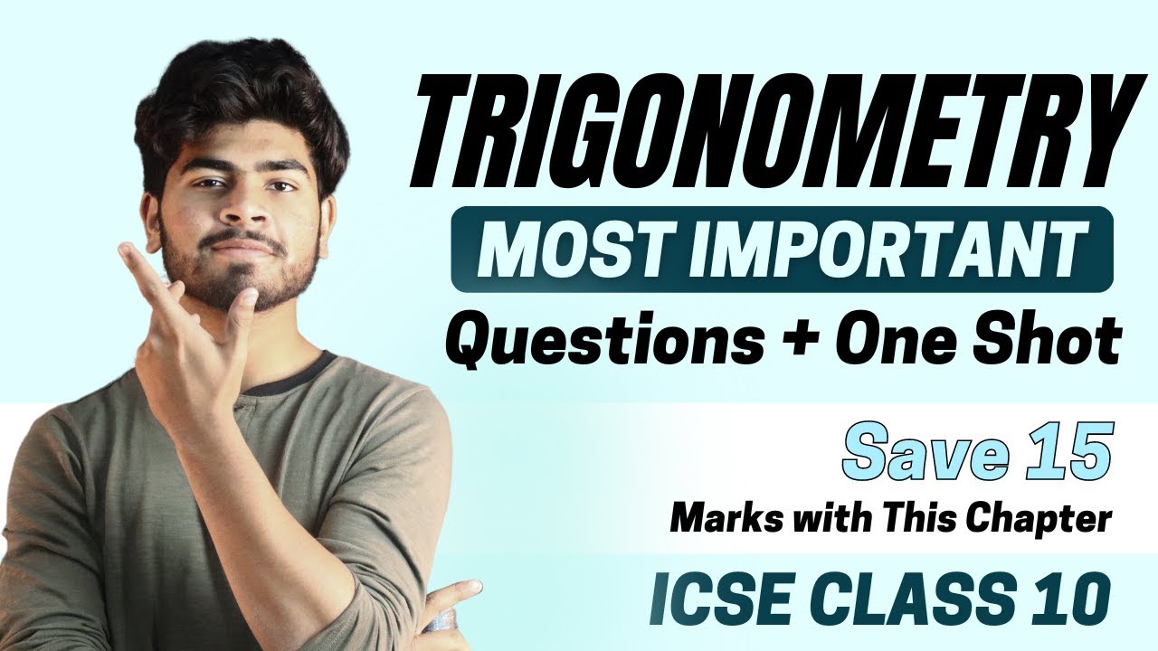 Trigonometry ICSE Class 10 | Trigonometric Relations | Important ...