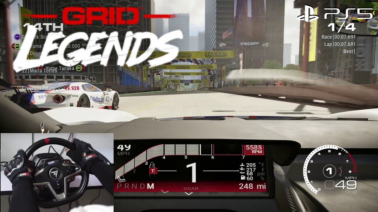 Let's play GRID LEGENDS with Thrustmaster T248 Steering Wheel (PS5 ...