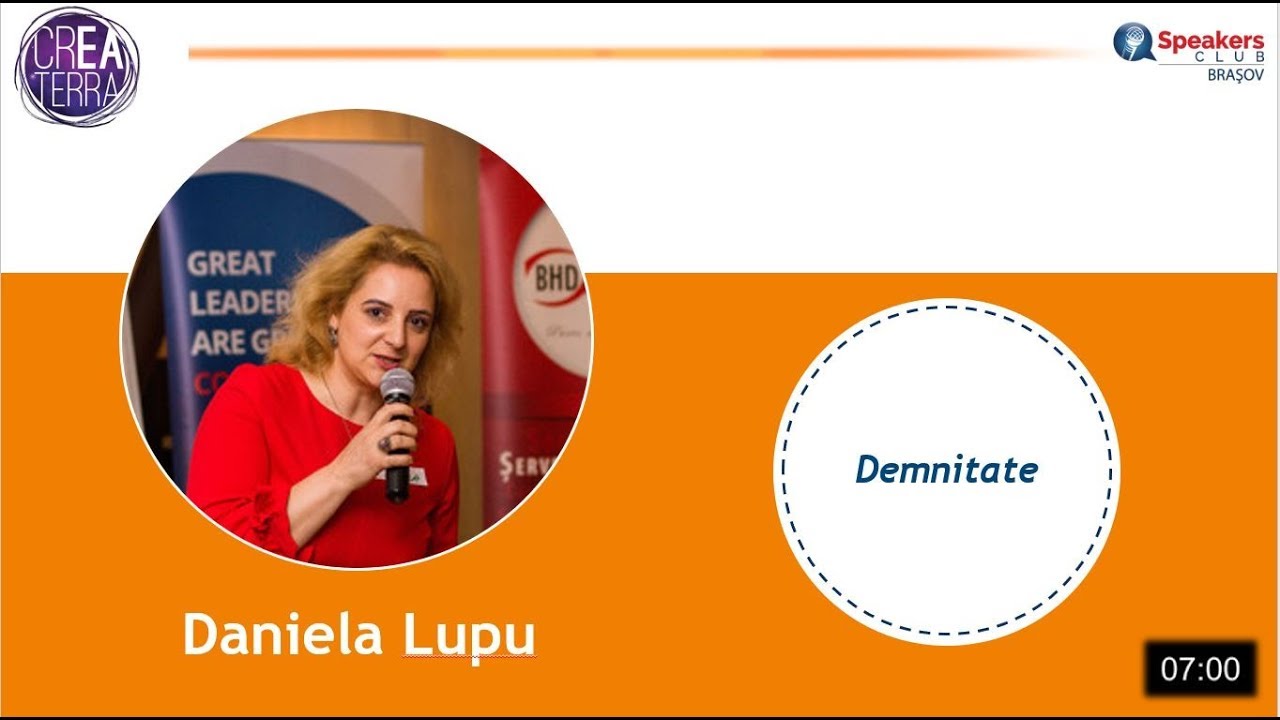 Editia #6 | Speakers Club Brasov | Daniela Lupu - YouTube