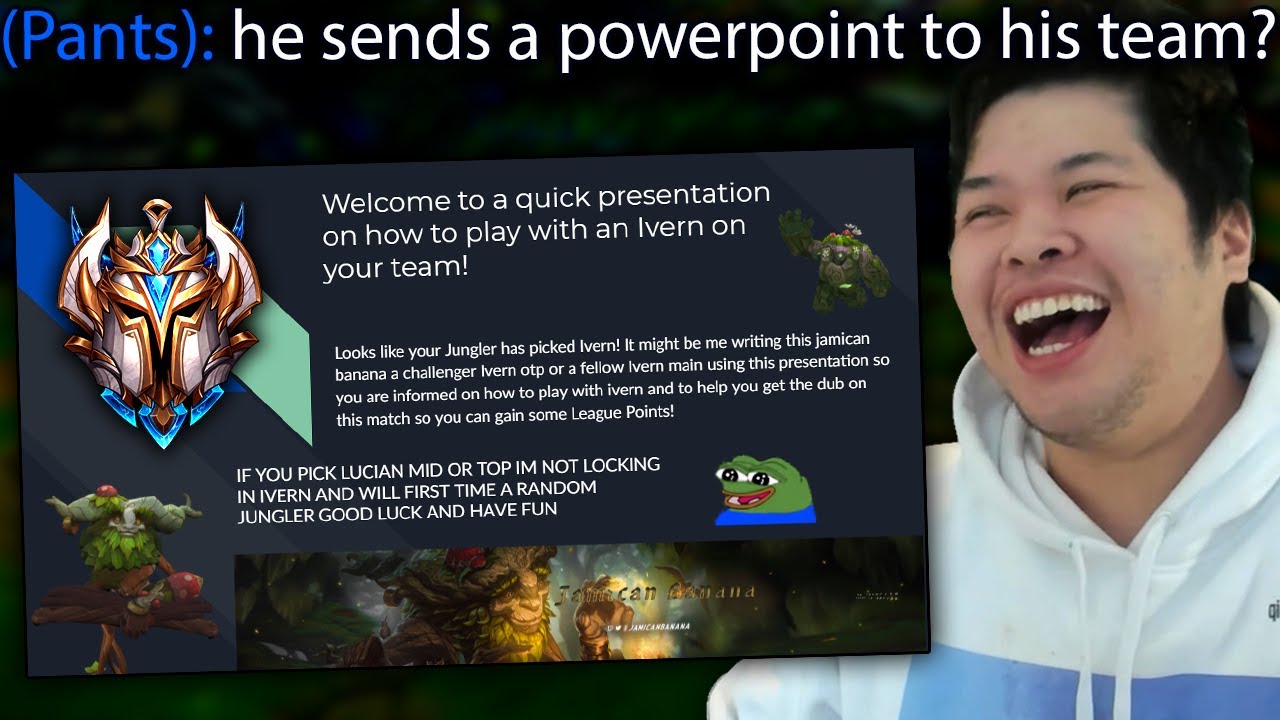 This guy made a FULL Powerpoint Presentation on how to play with Ivern ...