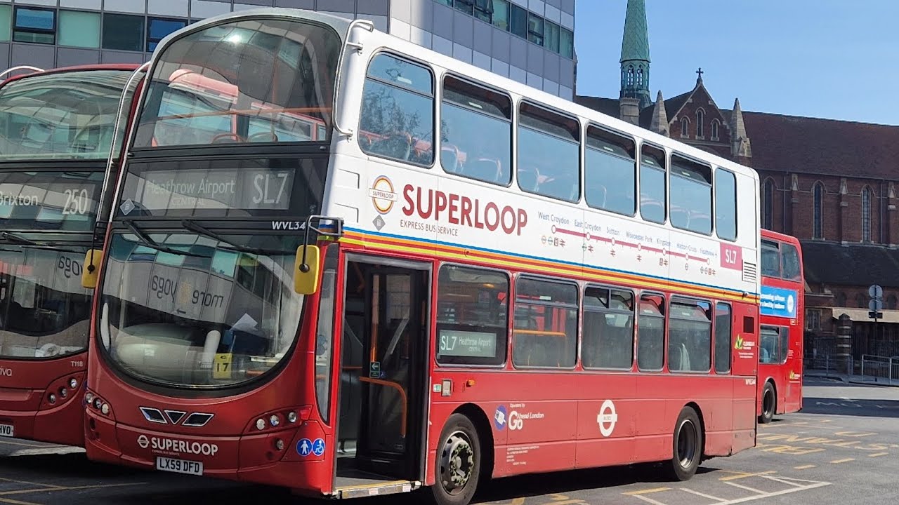 Go-Ahead London WVL344 LX59DFD Bus Route SL7 | Volvo B9TL Wright Gemini ...