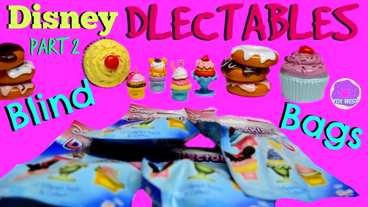 Disney D-Lectables Part 2 Surprise Blind Bags Opening Dlectables Toy ...