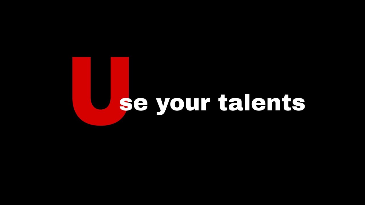 Using our talents wisely - YouTube