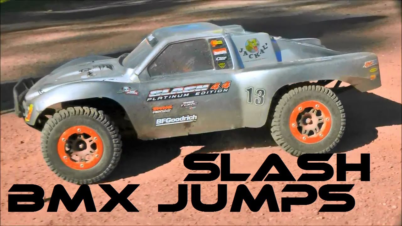 Traxxas Slash 4x4 RIPS UP BMX TRACK...HD - YouTube