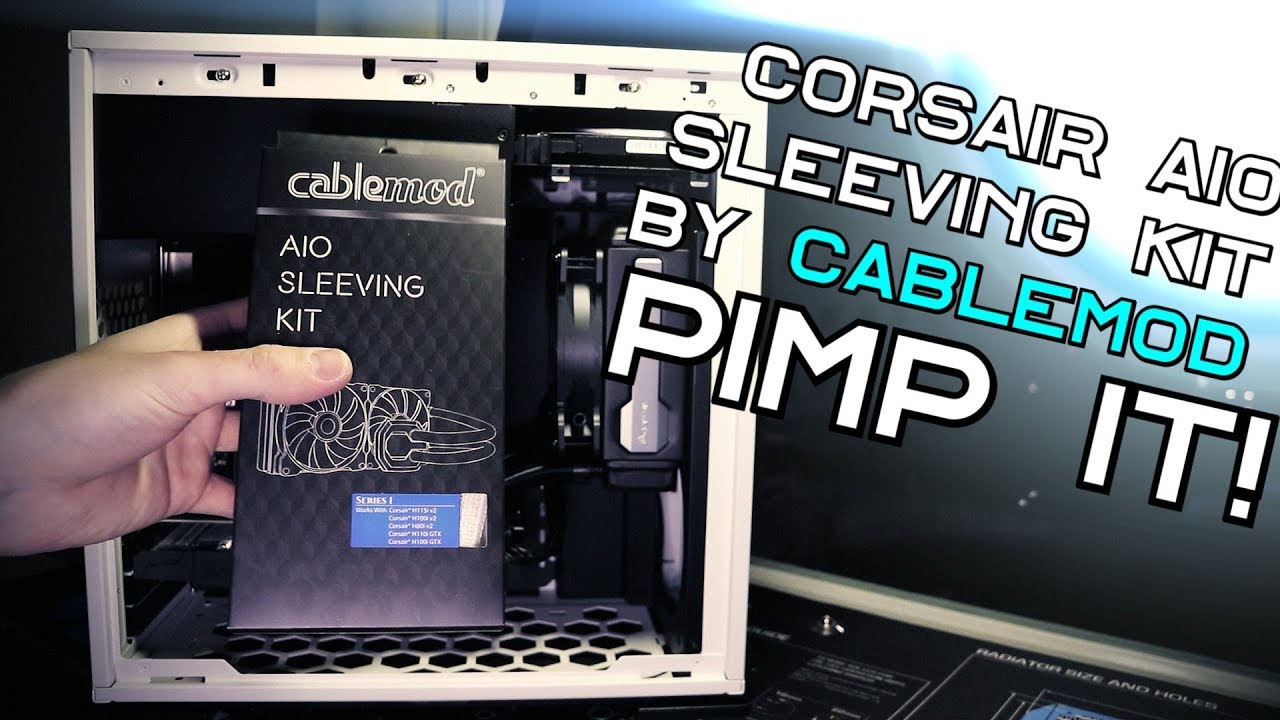 Cablemod AIO Sleeving Kit #SNOWFLAKE - YouTube